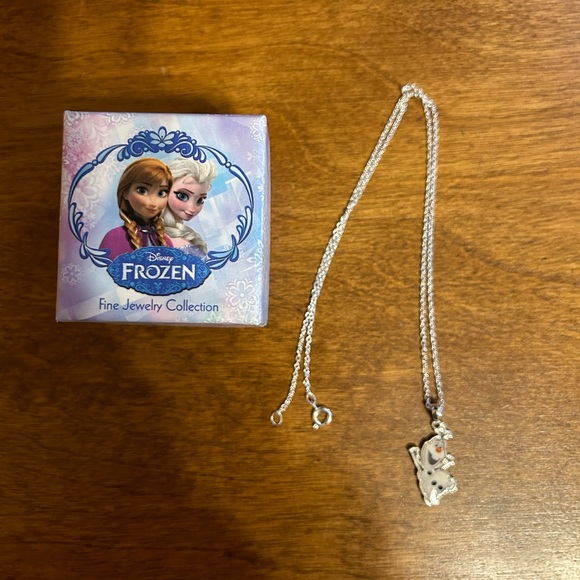 Disney | Accessories | Disney Frozen Silver Plated Olaf The Snowman ...